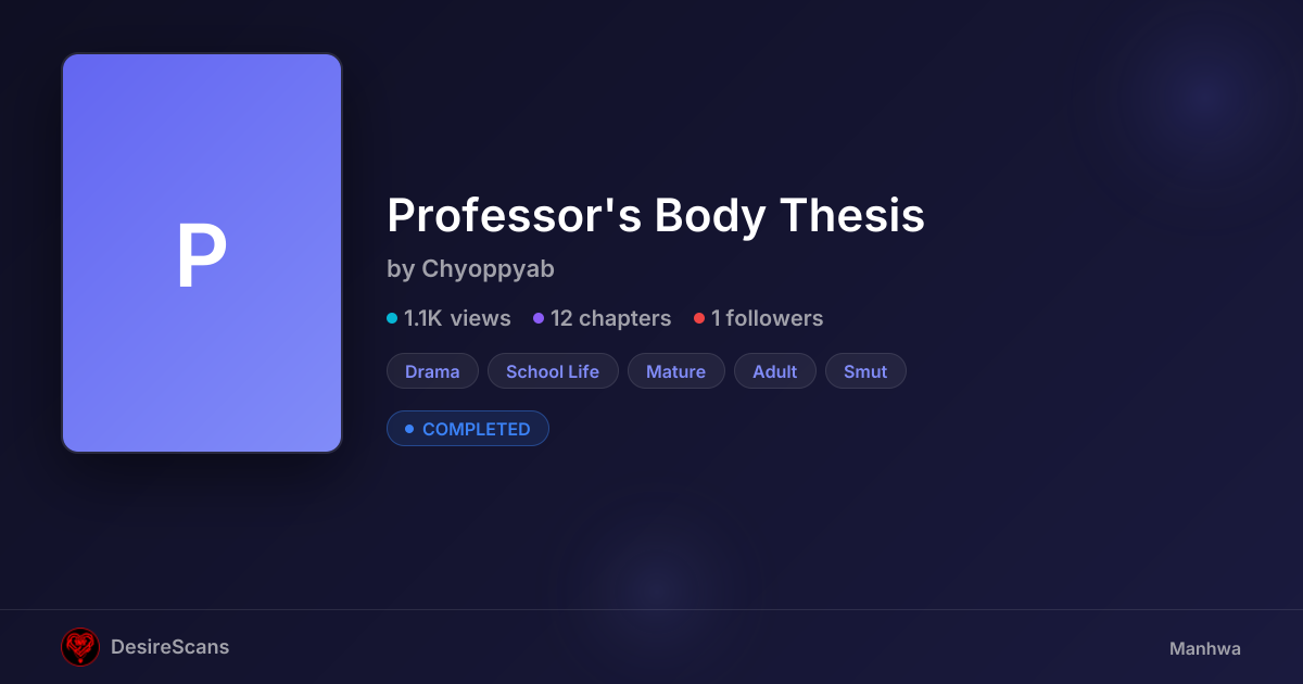 Professor's Body Thesis by Chyoppyab | DesireScans